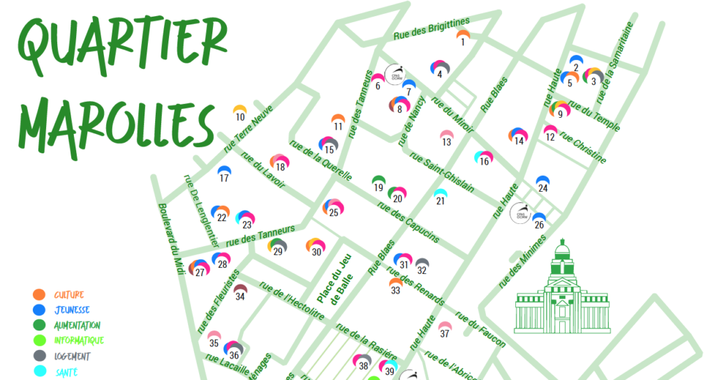 Plan des Marolles et de ses associations – Marolles