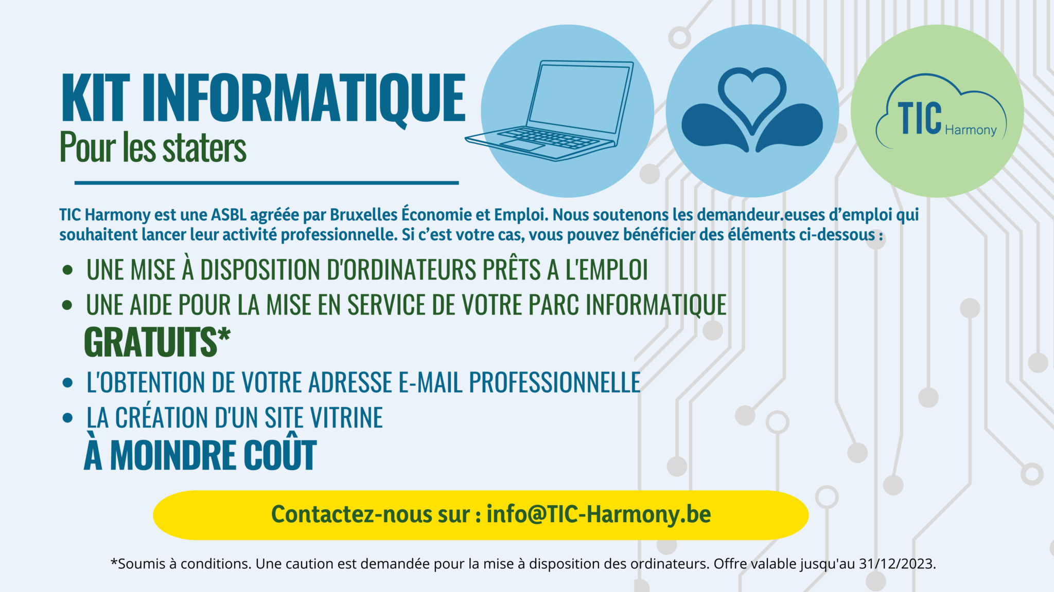 Offre: kit informatique pour les starters! – Marolles
